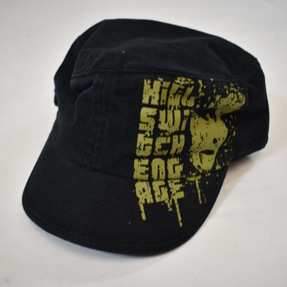 Accessories | Killswitch Engage Mens Drip Print Beat Up Black Cadet Hat ...